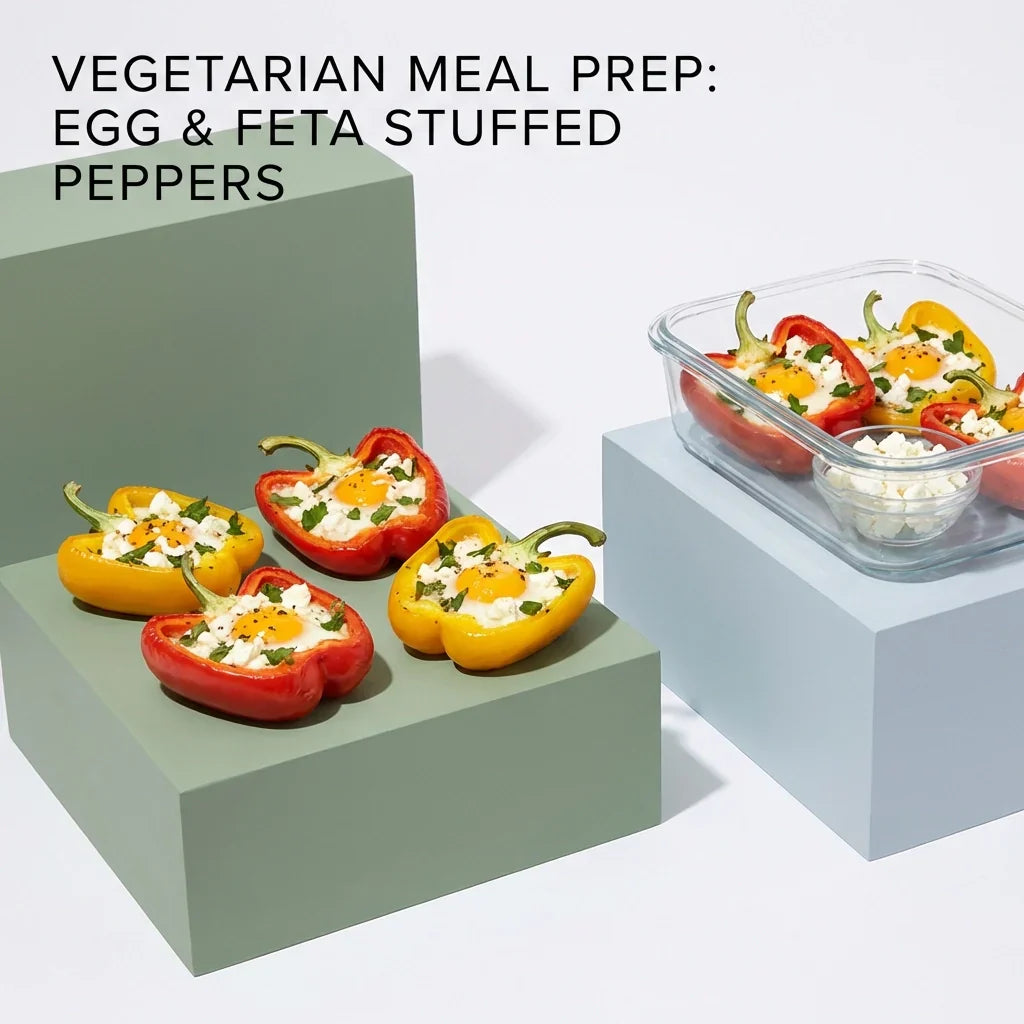 Vegetarian Meal Prep: Egg & Feta Stuffed Peppers – Fitness Health
