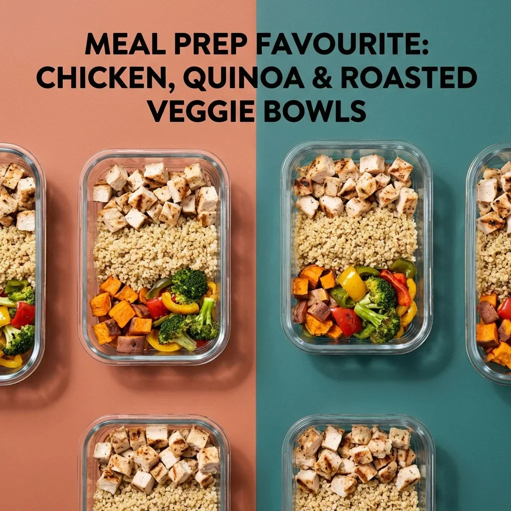 Meal Prep Favourite: Chicken, Quinoa & Roasted Veggie Bowls – Fitness ...