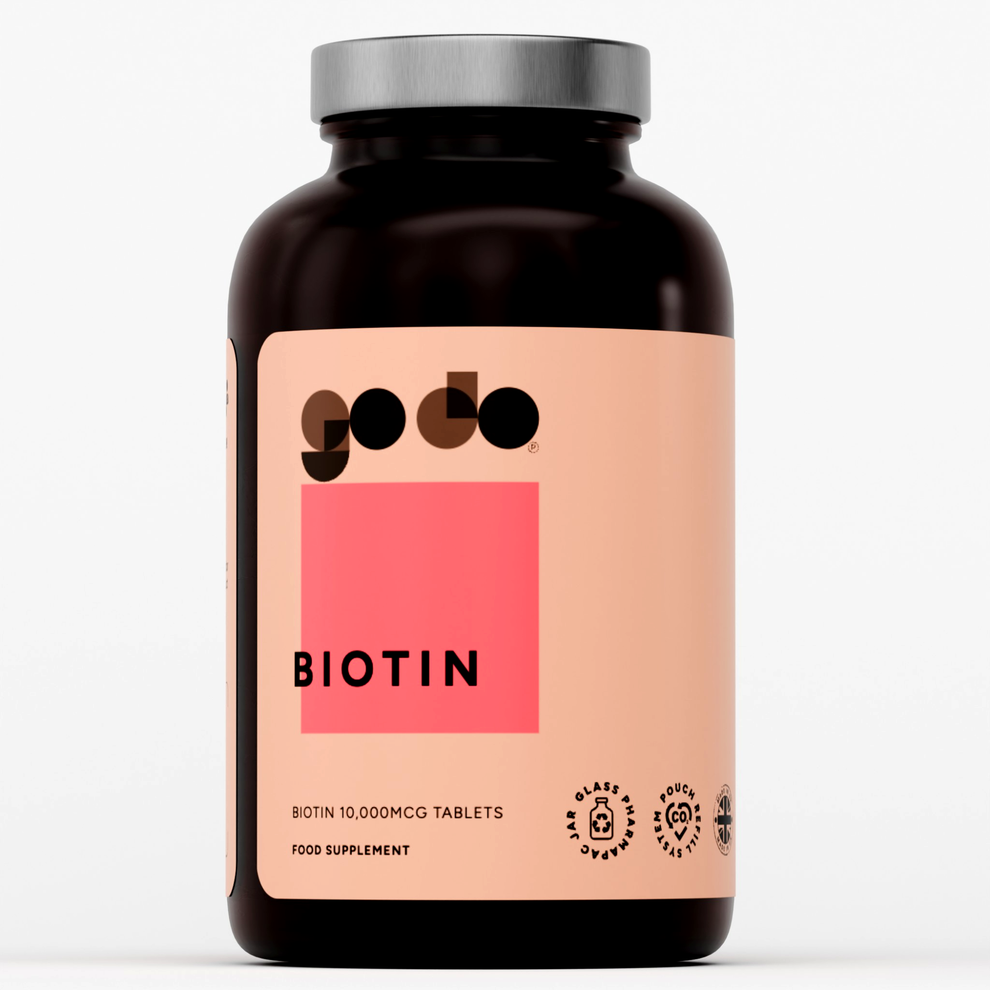 Biotin 10,000mcg Tablets - High Strength Vitamin B7 - Hair Skin & Nail ...