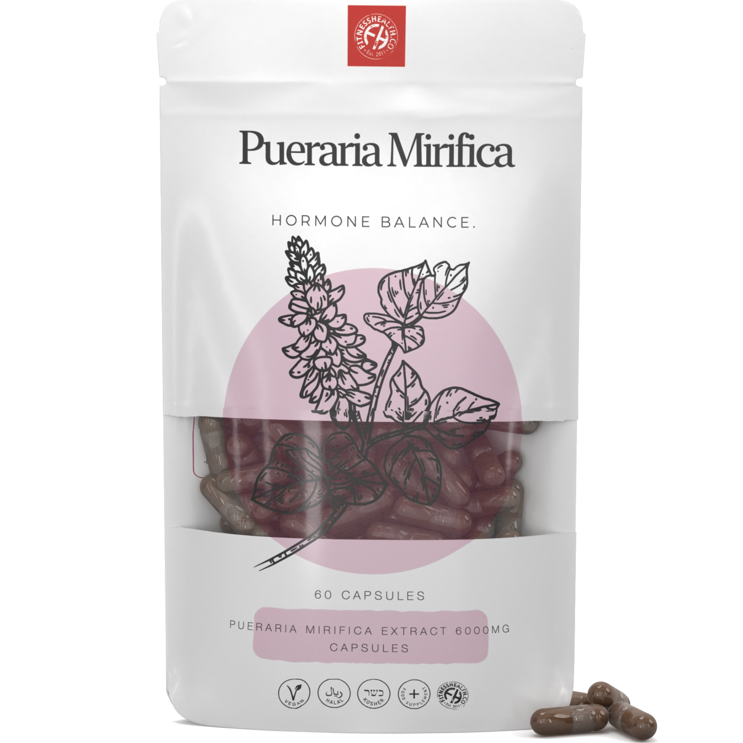 Pueraria Mirifica Extract 6000mg High Strength Vegan Capsules – Fitness ...
