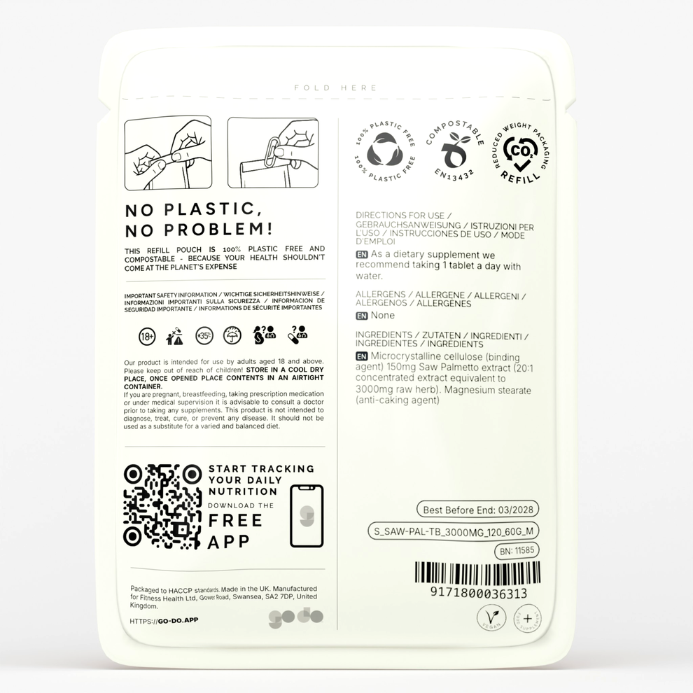 Prostate Health - Saw Palmetto Extract 3000mg Tablets – Fitness Health