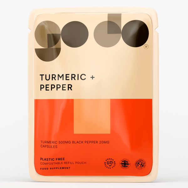 Turmeric 500mg + Black Pepper 20mg Capsules - Curcumin with Piperine ...
